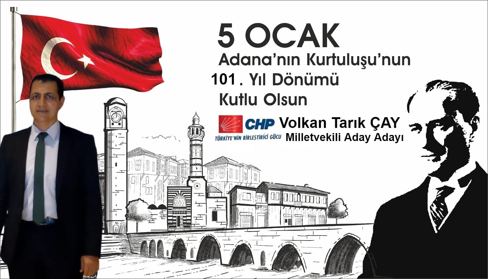 Av. Çay: 5 Ocak Adana için büyük bir gurur ve onur kaynağıdır ...